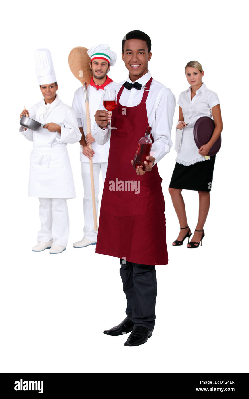 Restaurant staff Cut Out Stock Images & Pictures - Alamy