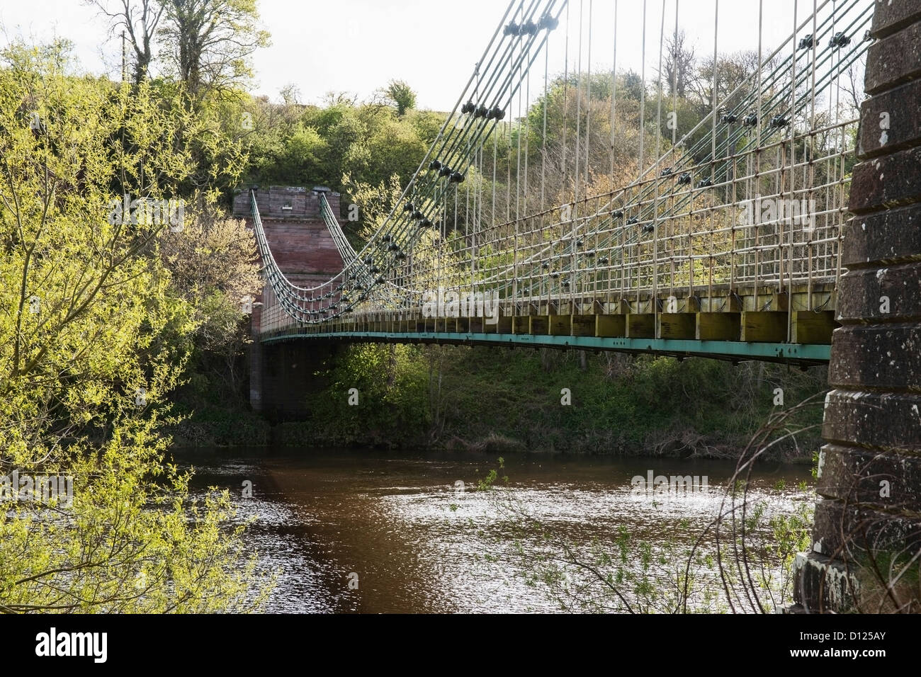 Bridge Crossing River Tweed To Divide England And Scotland ...