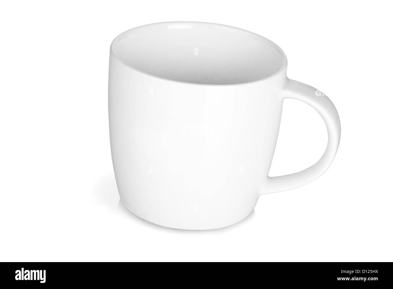 Coffee collection - White cup. Isolated on white background Stock Photo ...