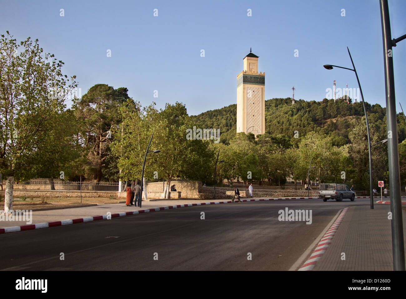 Morocco, Atlas, Azrou, Cèdre Gouraud, Mosque, Street Stock Photo - Alamy
