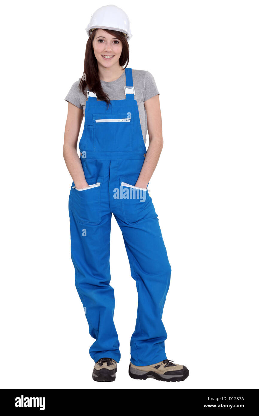 Female boss apprentice Cut Out Stock Images & Pictures - Alamy