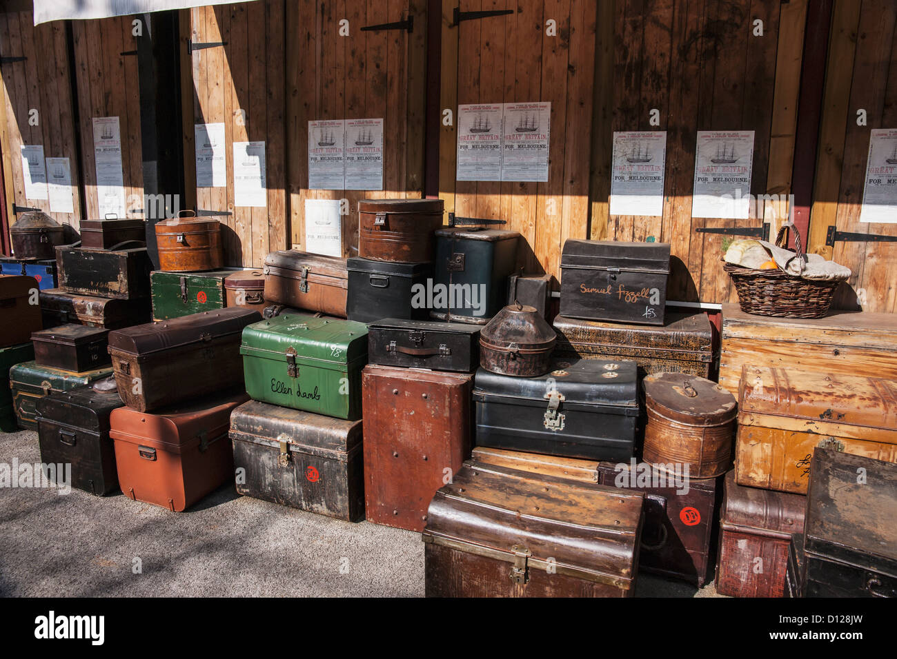 Luggage And Trunks Aboard The Ss Great Britain; Bristol Avon England ...