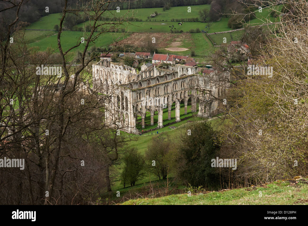 Rievaulx Abbey; Rievaulx North Yorkshire England Stock Photo - Alamy