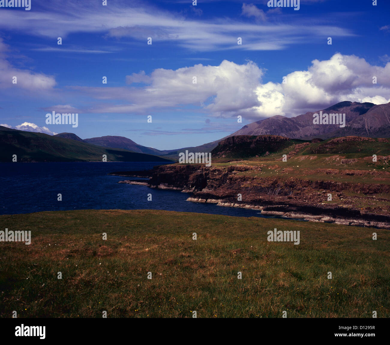 Loch Brittle from the Rubh an Dunain footpath Isle of Skye Stock Photo ...
