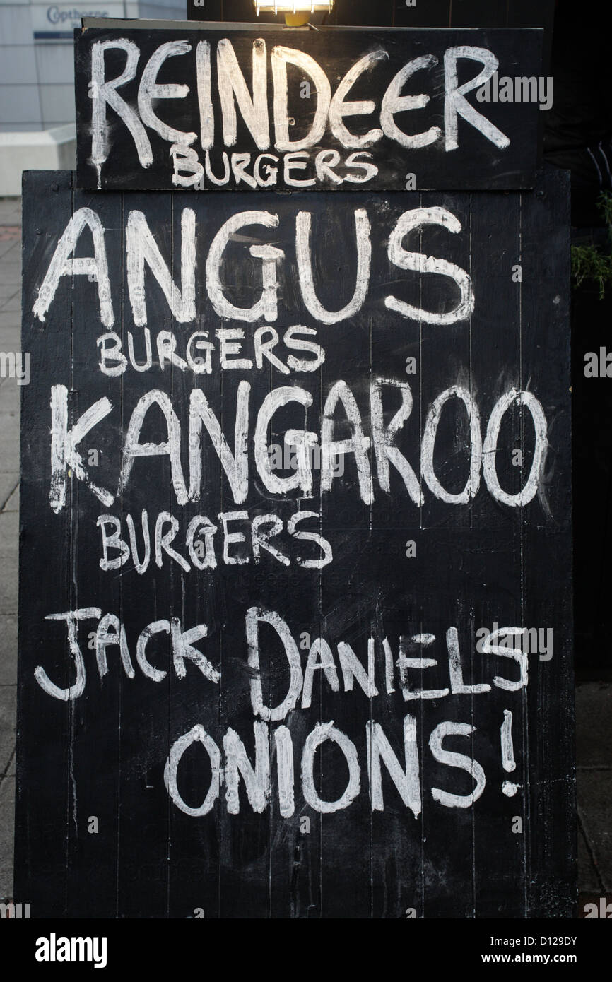 Burgers sign chalkboard blackboard hi-res stock photography and images ...