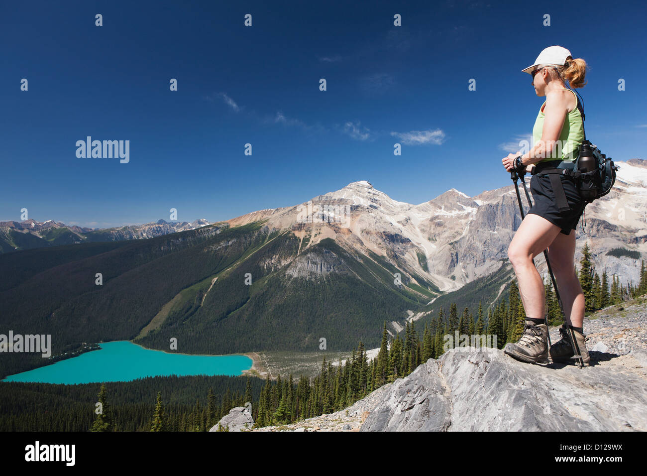 Woman overlooking rural field hi-res stock photography and images - Alamy
