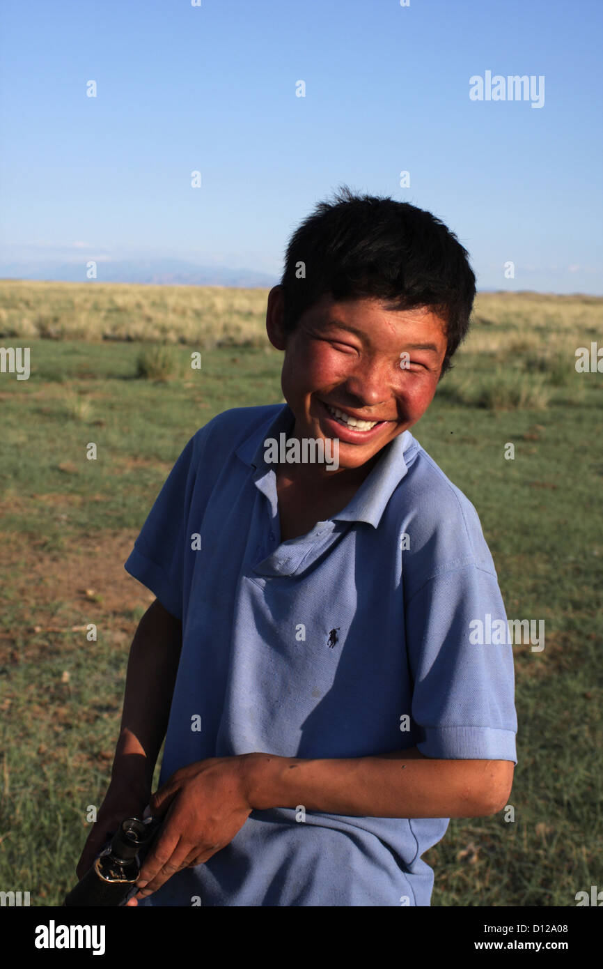 Khovd mongolia mongolian boy hi-res stock photography and images - Alamy