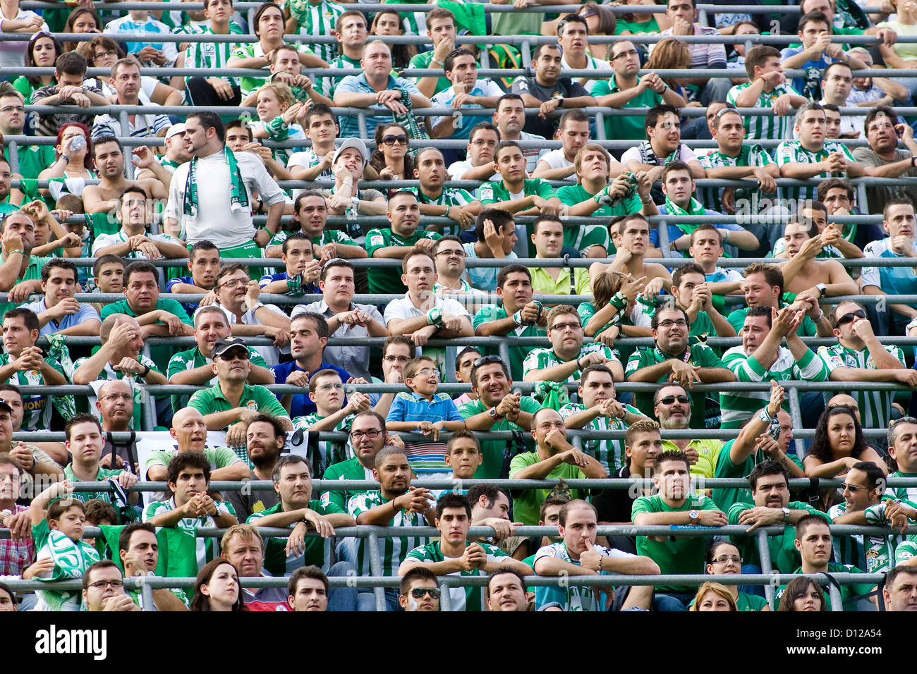 Seville, Spain, fans of Real Betis Stock Photo - Alamy