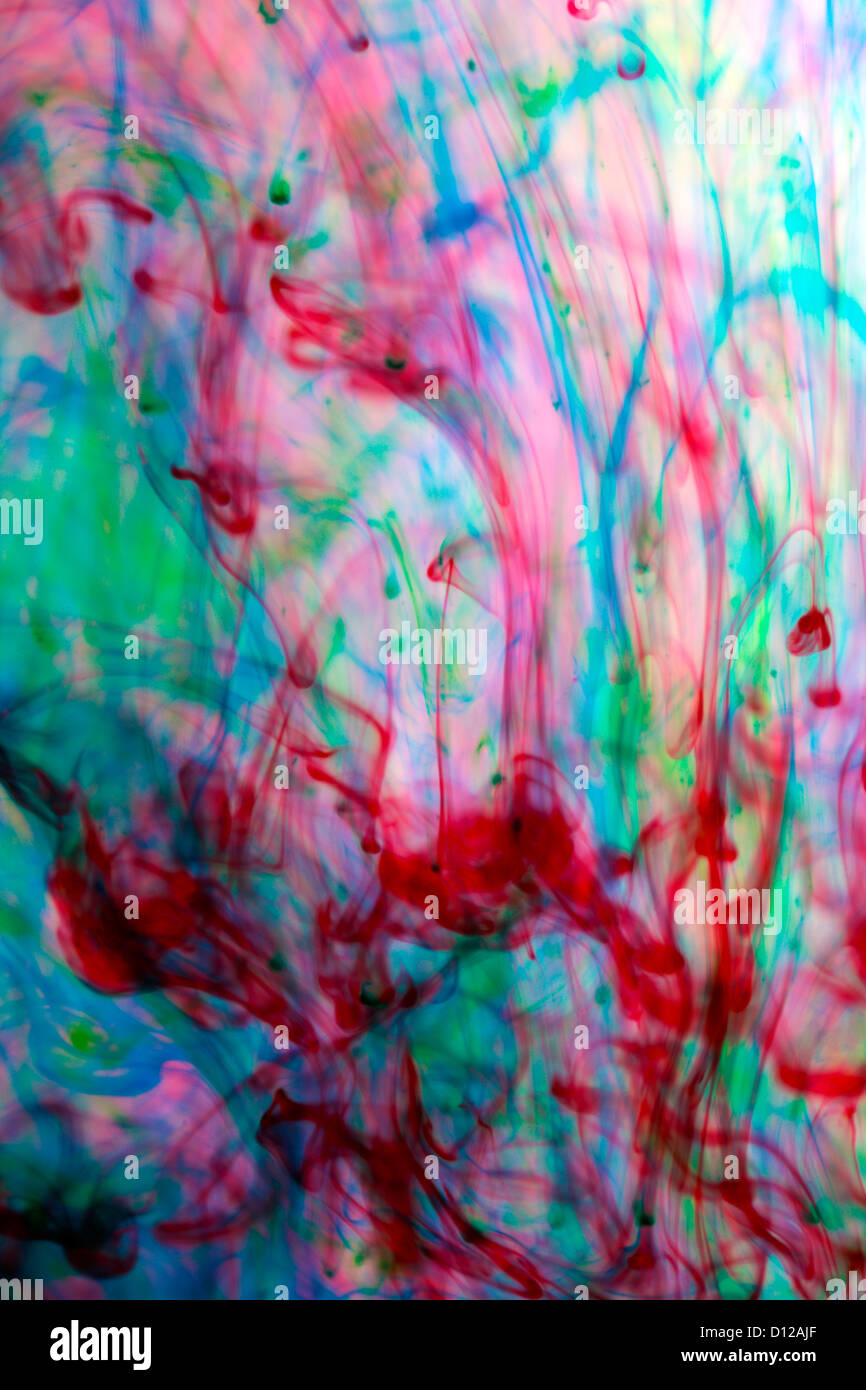 Color dye in water Stock Photo - Alamy