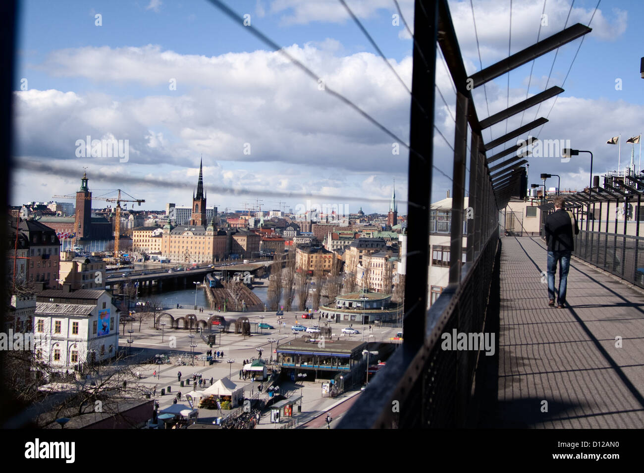 Swedish, Stockholm, Slussen, Katarinahissen, Elevetor Stock Photo - Alamy