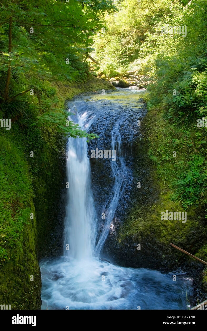 Waterfall; Oregon United States Of America Stock Photo - Alamy