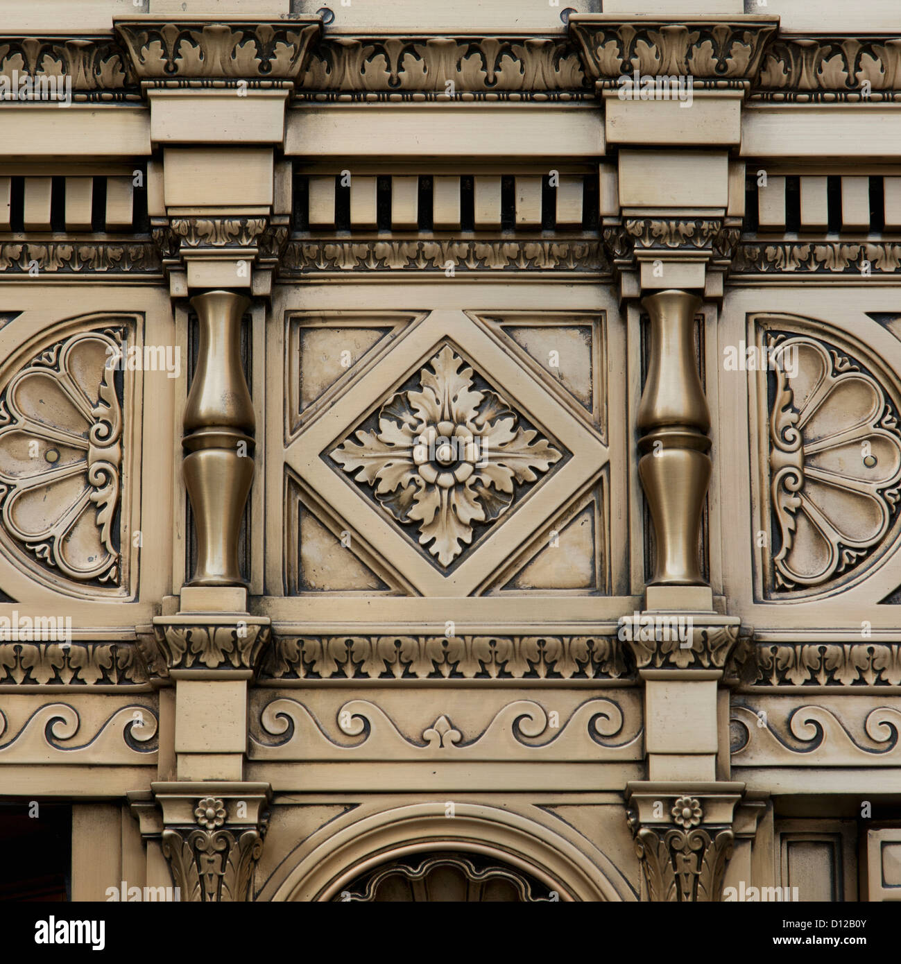 Ornate Facade Of A Building; Chicago Illinois United States Of America ...