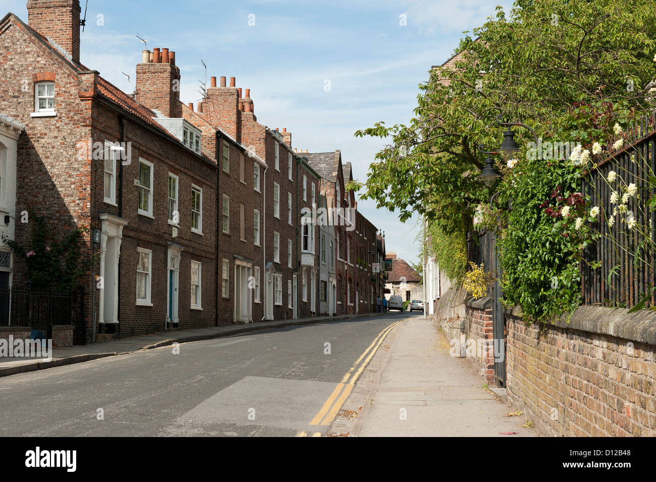 Row Houses Along A Street; York England Stock Photo - Alamy
