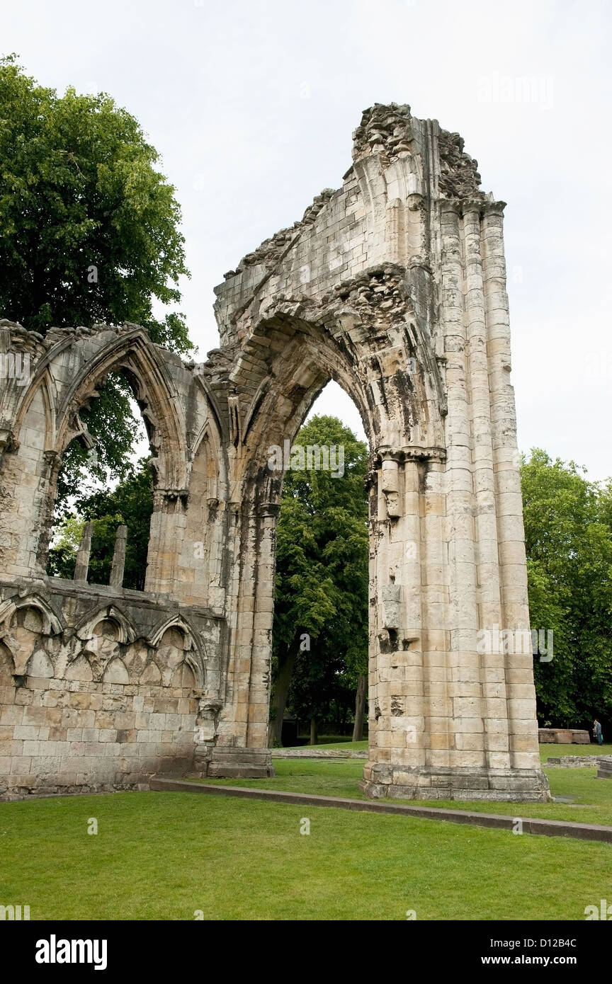 Ruins Of An Historic Building; York England Stock Photo - Alamy
