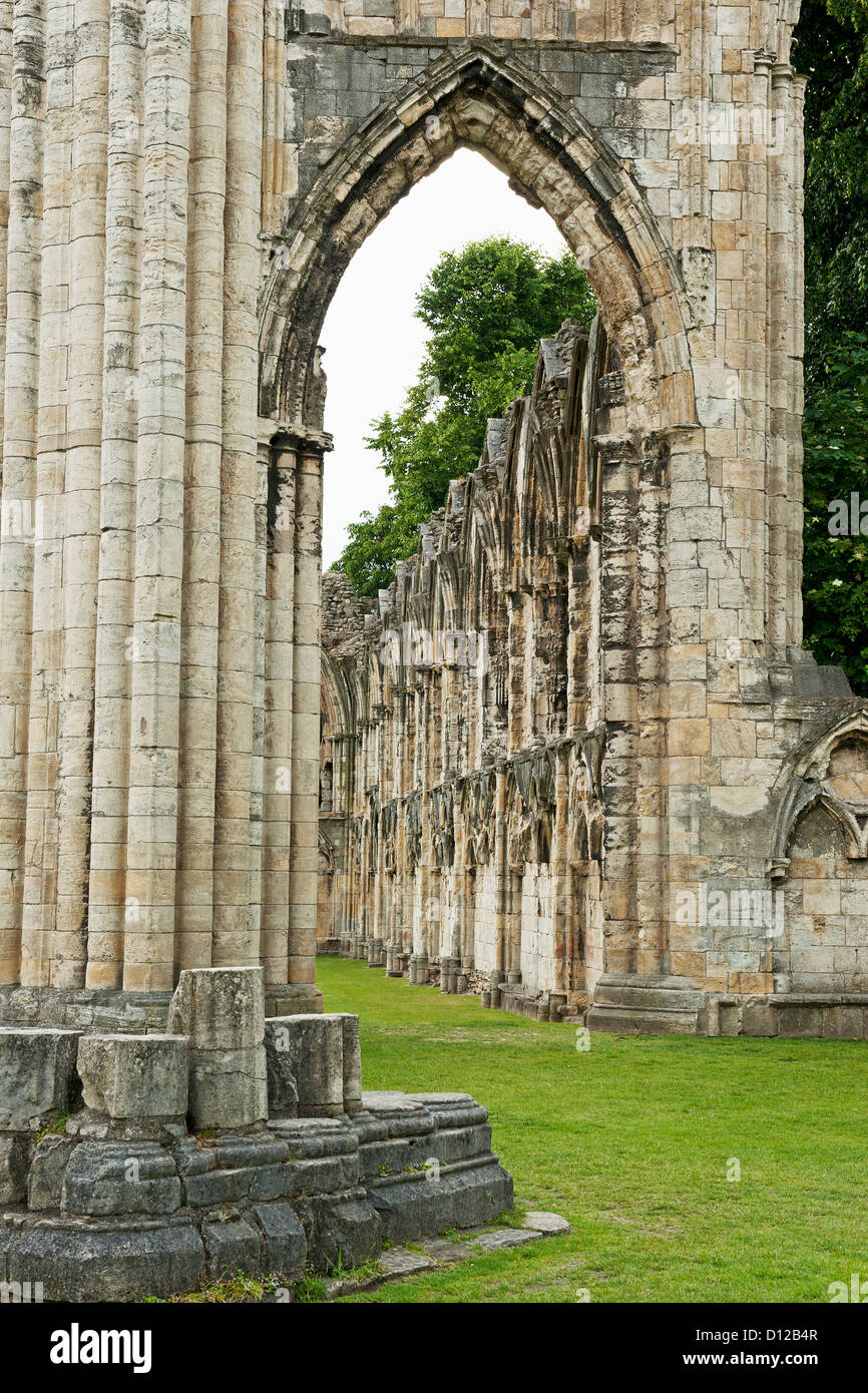 Ruins Of An Historic Building; York England Stock Photo - Alamy