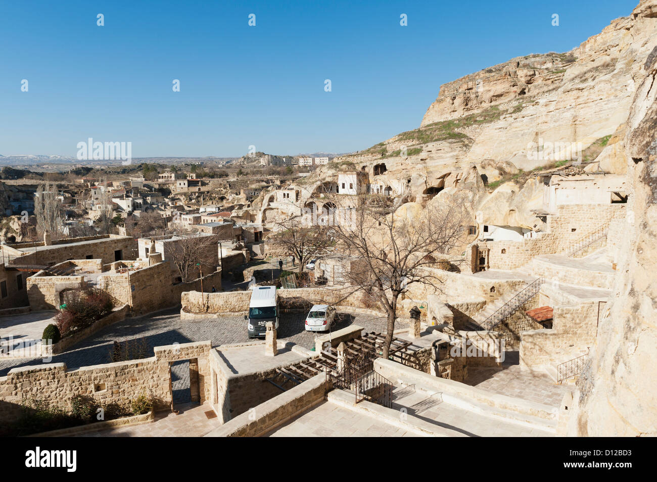 The City Of Urgup And A Blue Sky; Urgup Nevsehir Turkey Stock Photo - Alamy