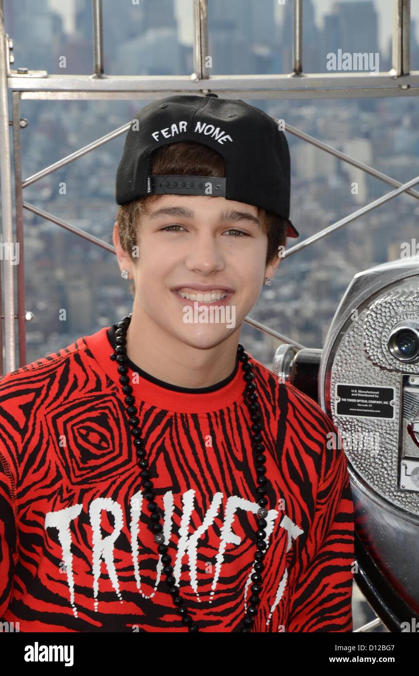 New York, USA. 5th December 2012. Austin Mahone at a public appearance ...