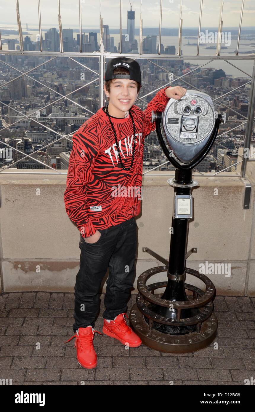 New York, USA. 5th December 2012. Austin Mahone at a public appearance ...