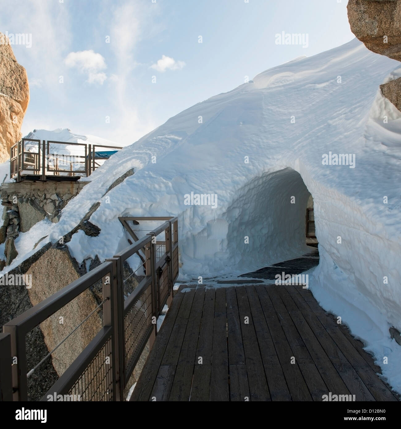 Tunnel on mountain chamonix hi-res stock photography and images - Alamy