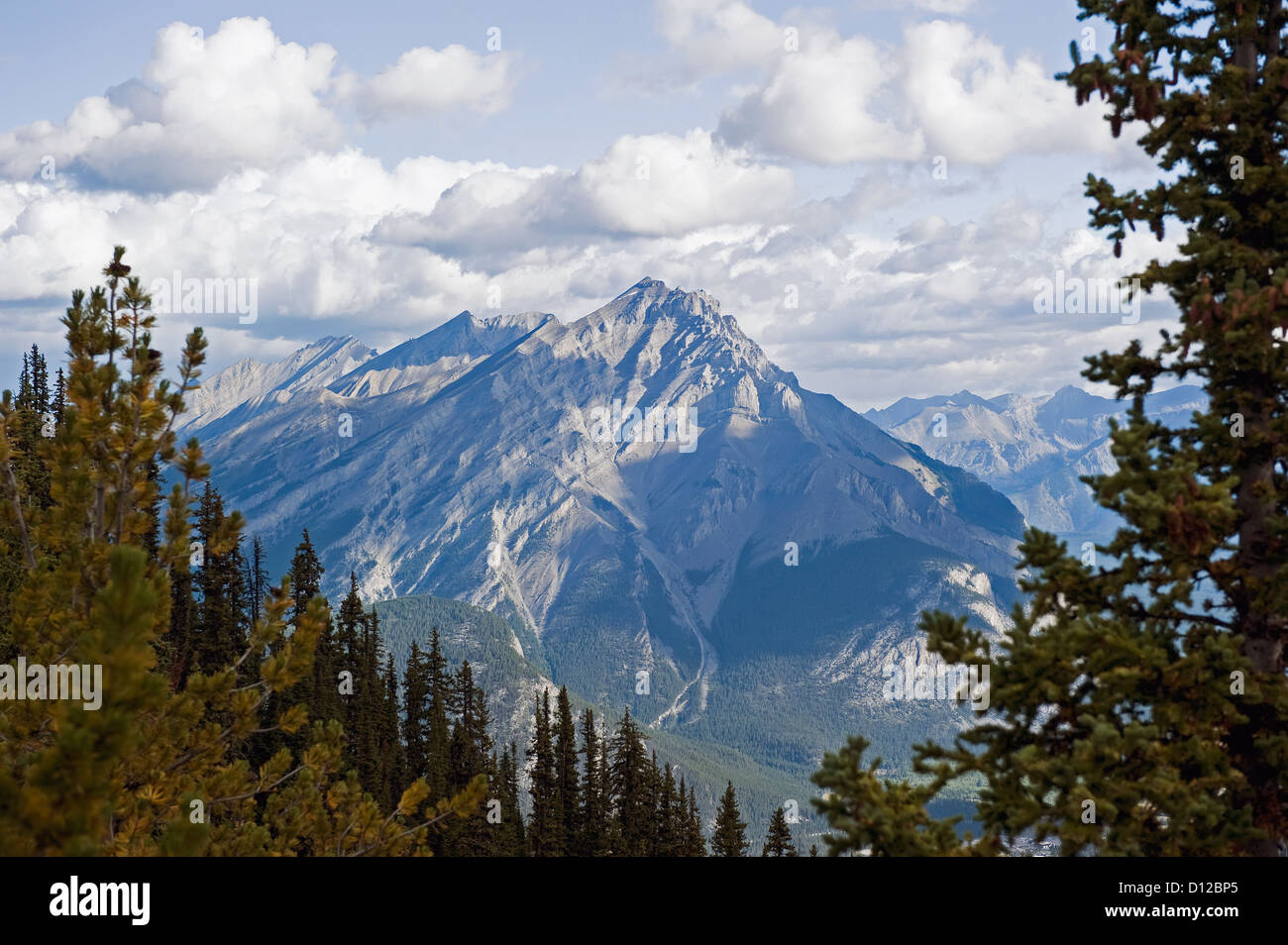 Rugged Mountain Peak; Banff Alberta Canada Stock Photo - Alamy