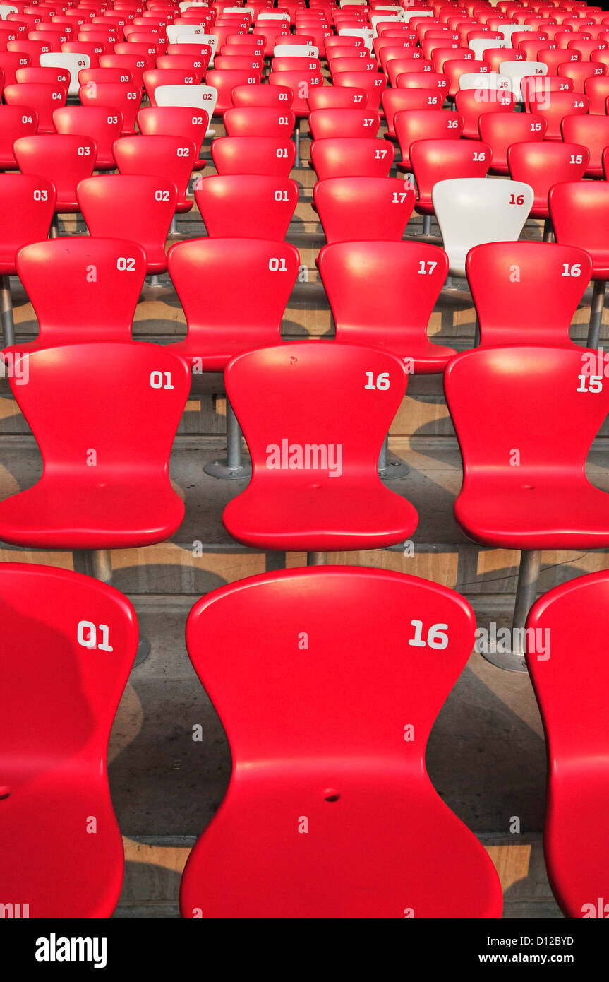 Theatre chairs numbers hi-res stock photography and images - Alamy