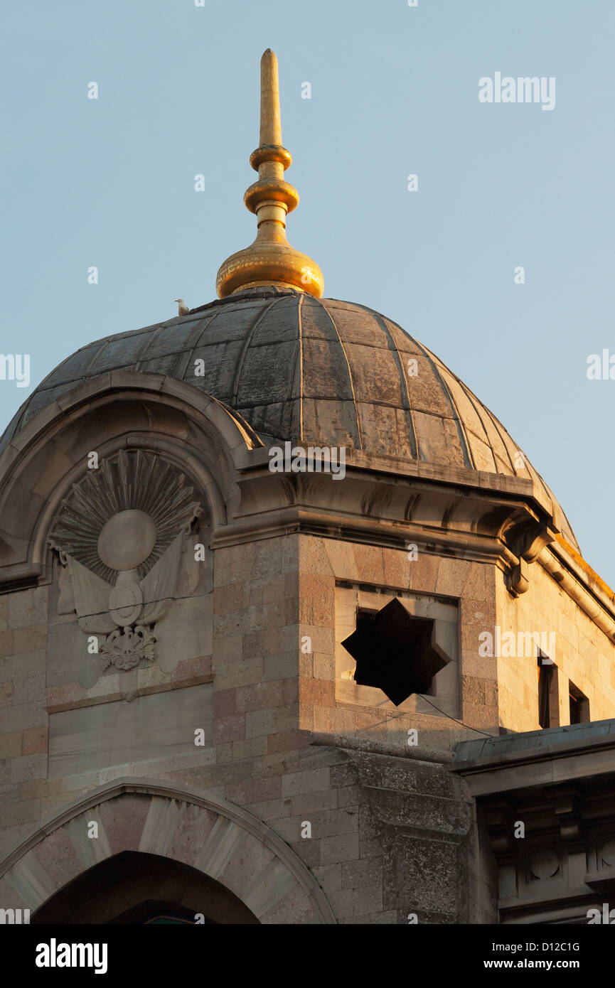 Ornate Facade Of A Building With Domed Roof And Gold Spire; Istanbul ...