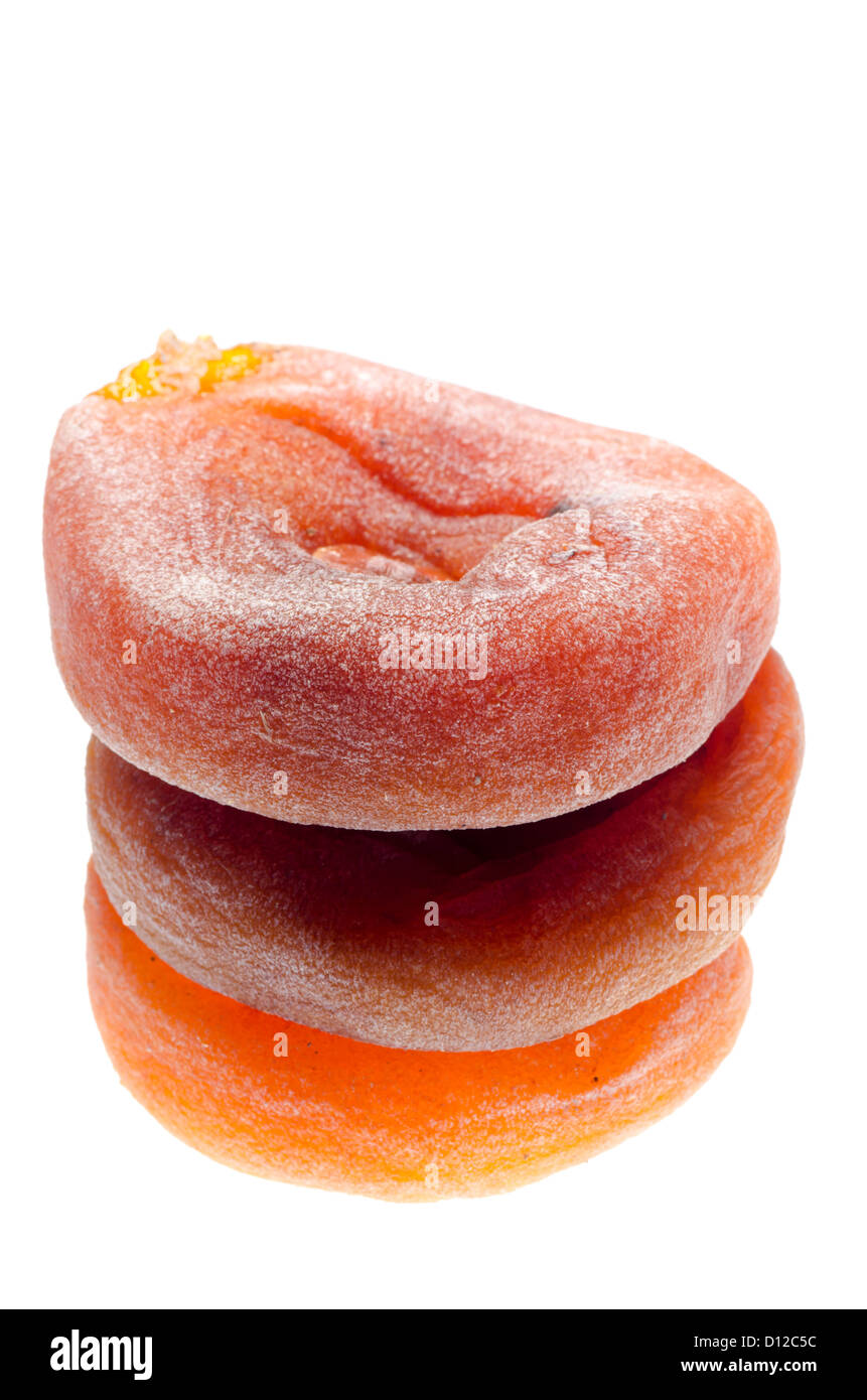 dried persimmon isolated on white Stock Photo - Alamy