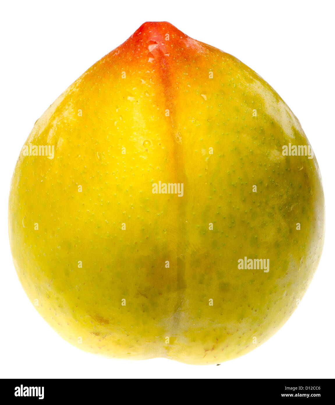 fruit plum peach isolated on white Stock Photo - Alamy