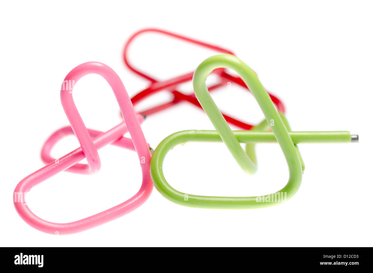 heart shape paper clip background Stock Photo - Alamy