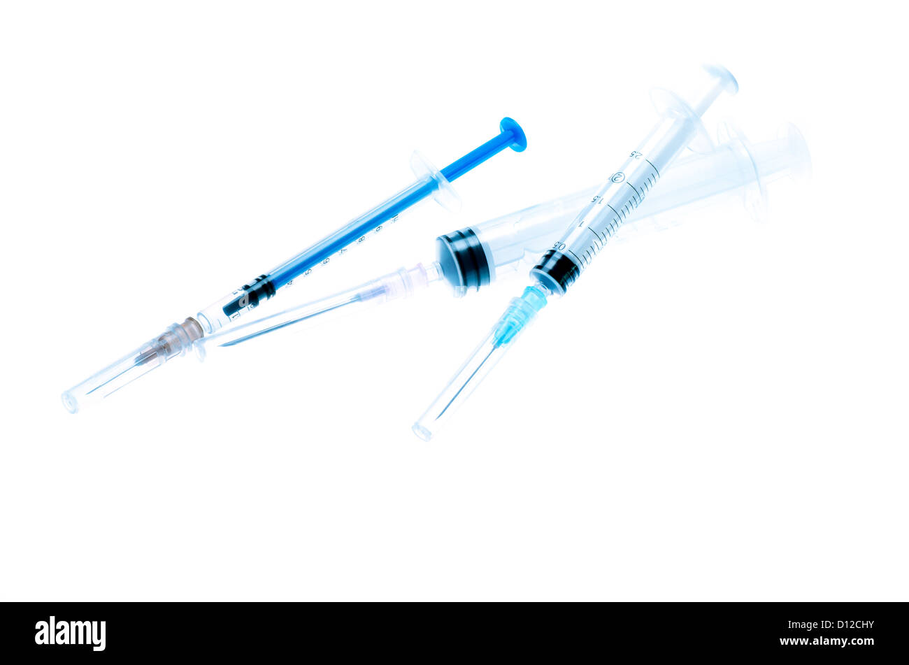 medical syringe needle isolated on white Stock Photo - Alamy