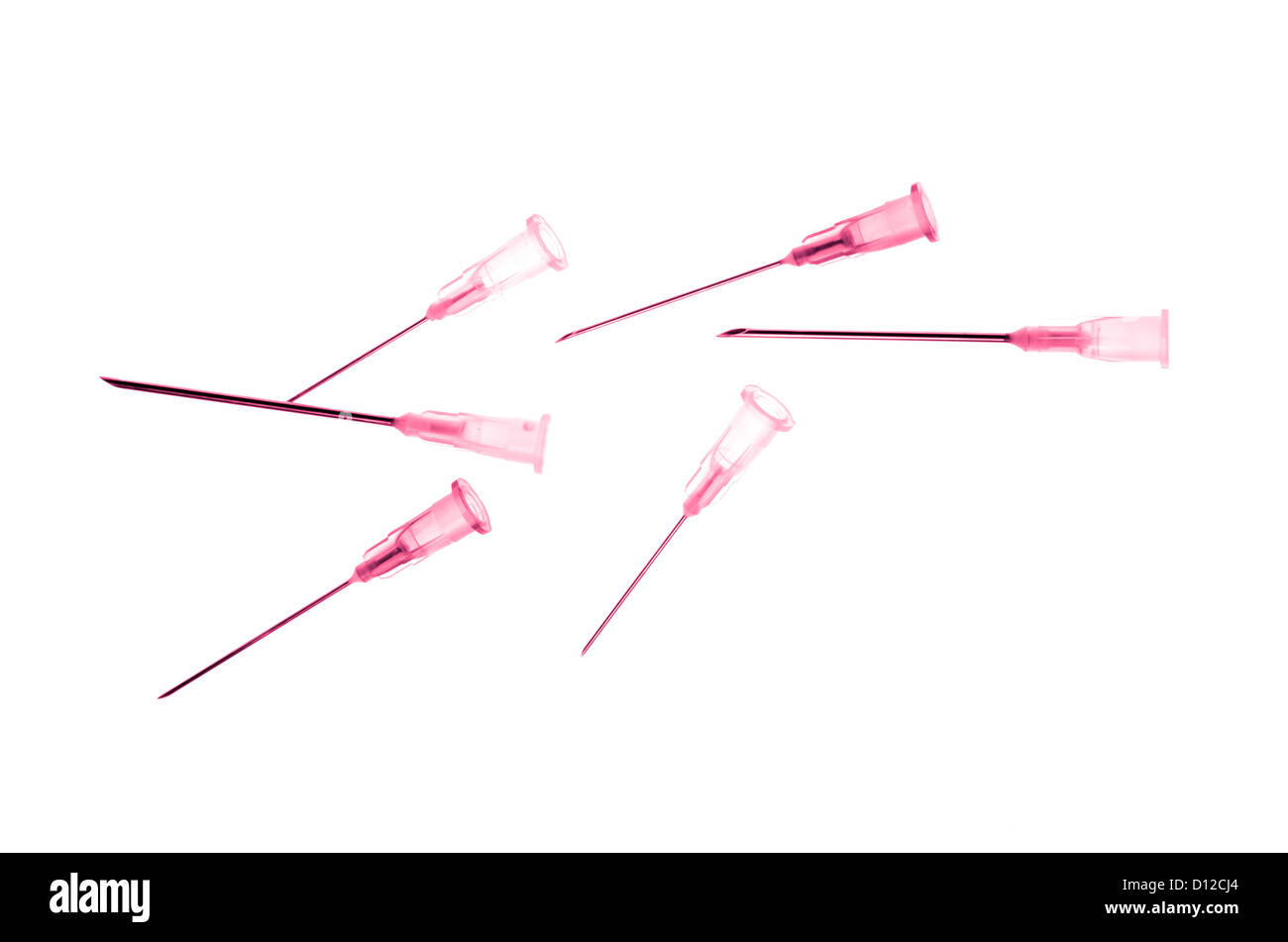 medical syringe needle isolated on white Stock Photo - Alamy