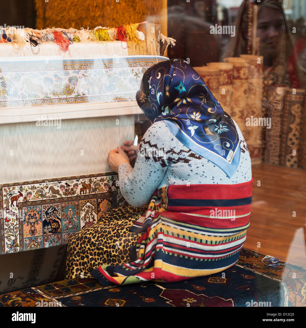 Rug weaving turkey hi-res stock photography and images - Alamy