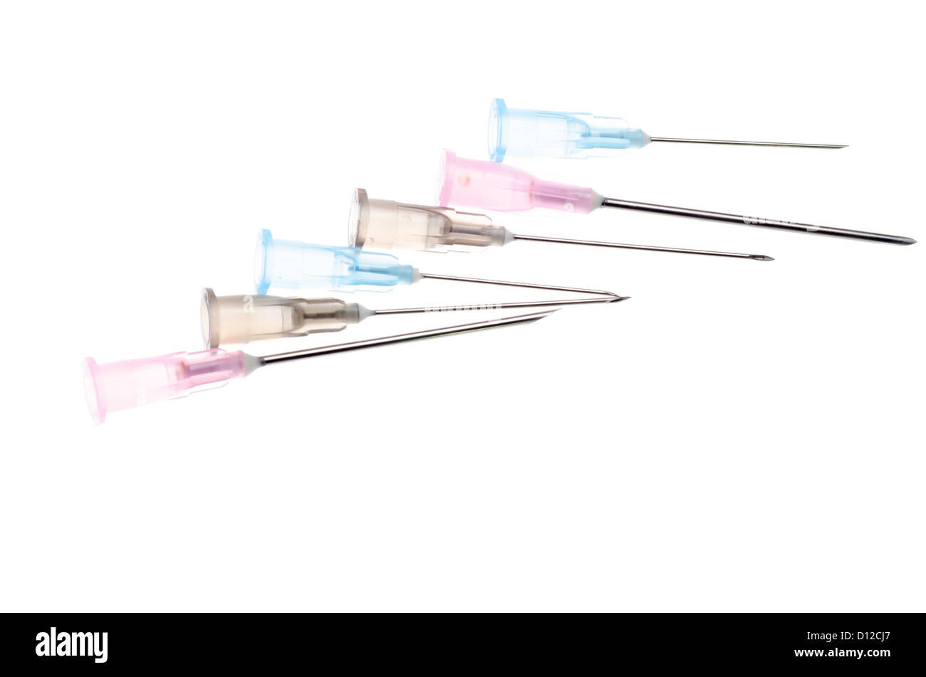 medical syringe needle isolated on white Stock Photo - Alamy