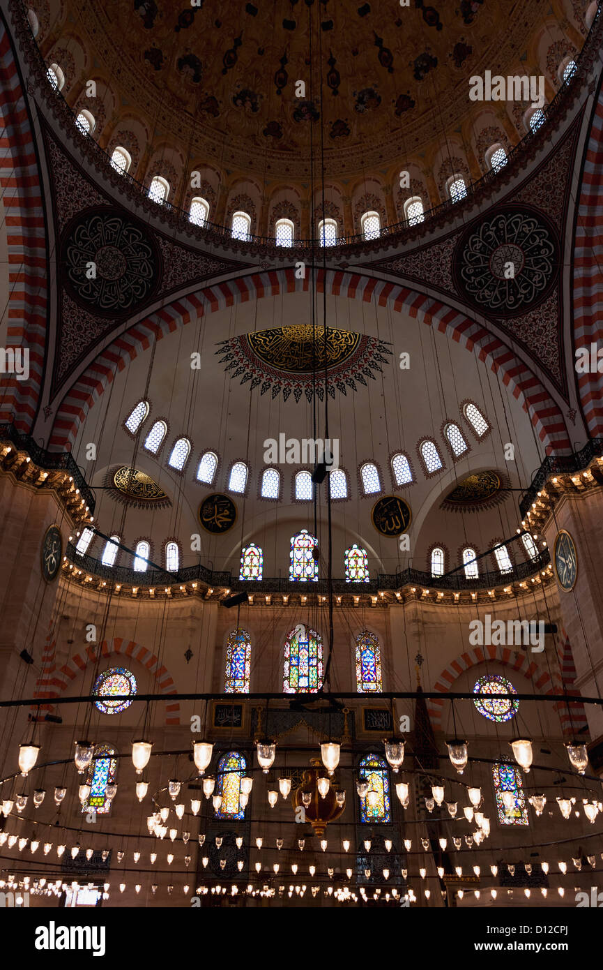 Hanging Light Fixture And Dome Ceilings; Istanbul Turkey Stock Photo ...