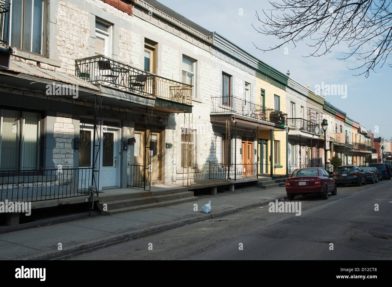 A Bag Of Garbage Left On The Curb Outside A Residential Building ...