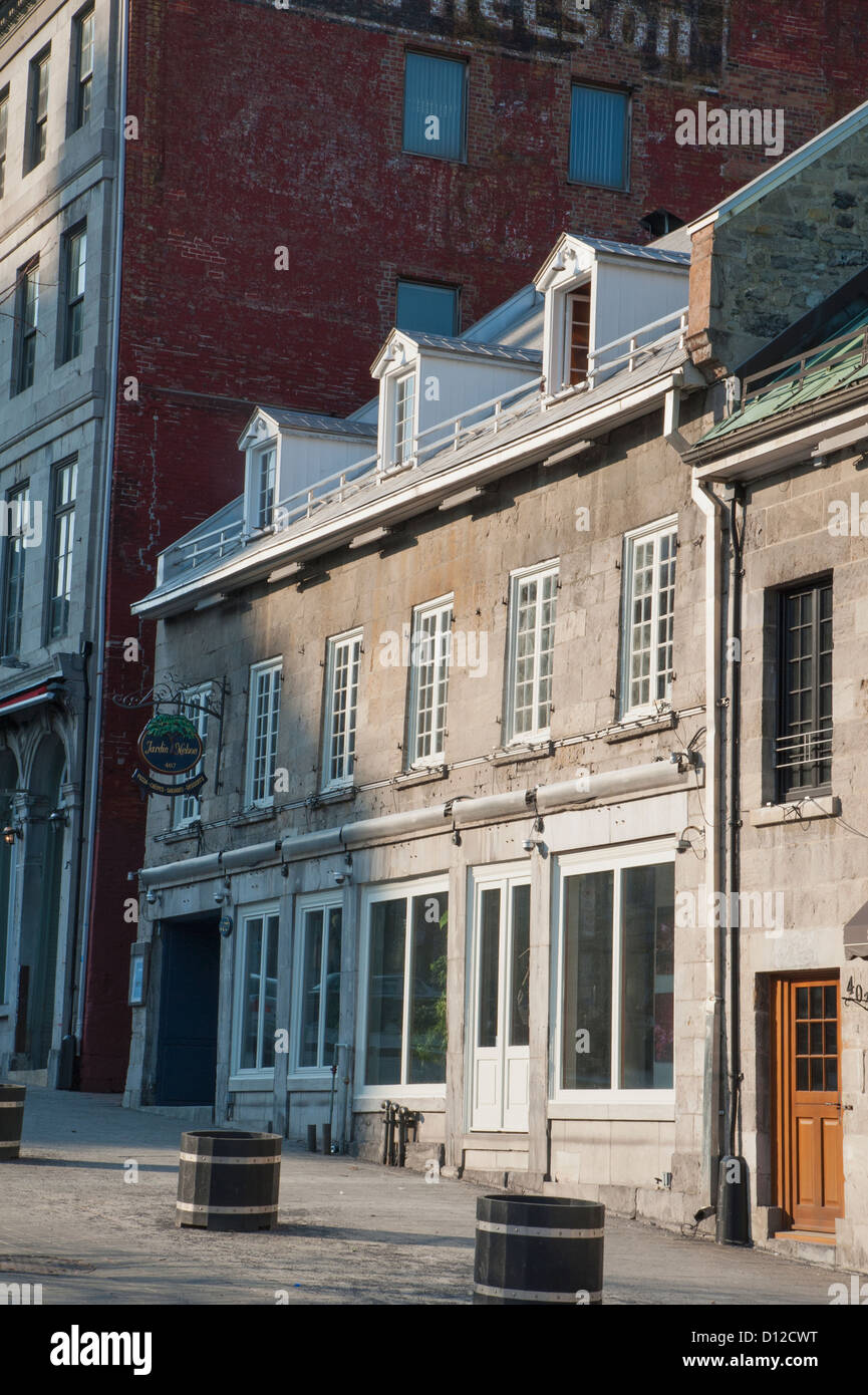 Building Fronts Along A Street; Montreal Quebec Canada Stock Photo - Alamy