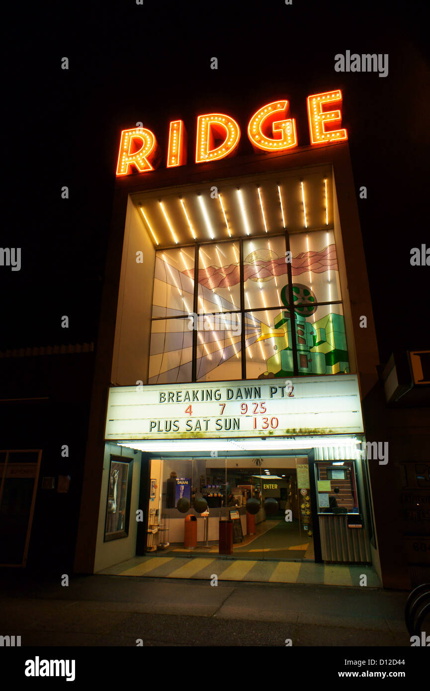 Movie theatre neon sign hi-res stock photography and images - Alamy