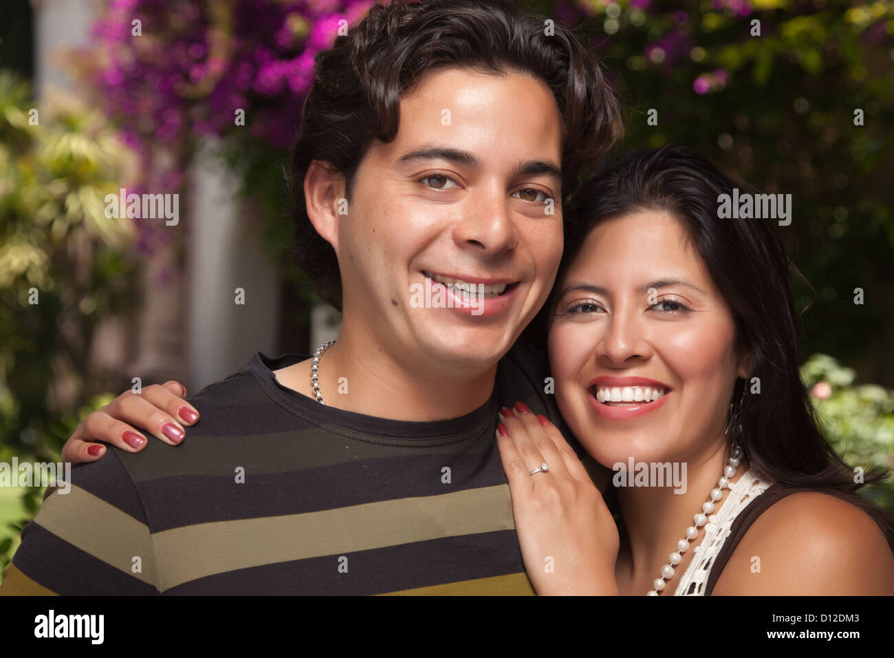 Happy mexican couple talking hi-res stock photography and images - Alamy