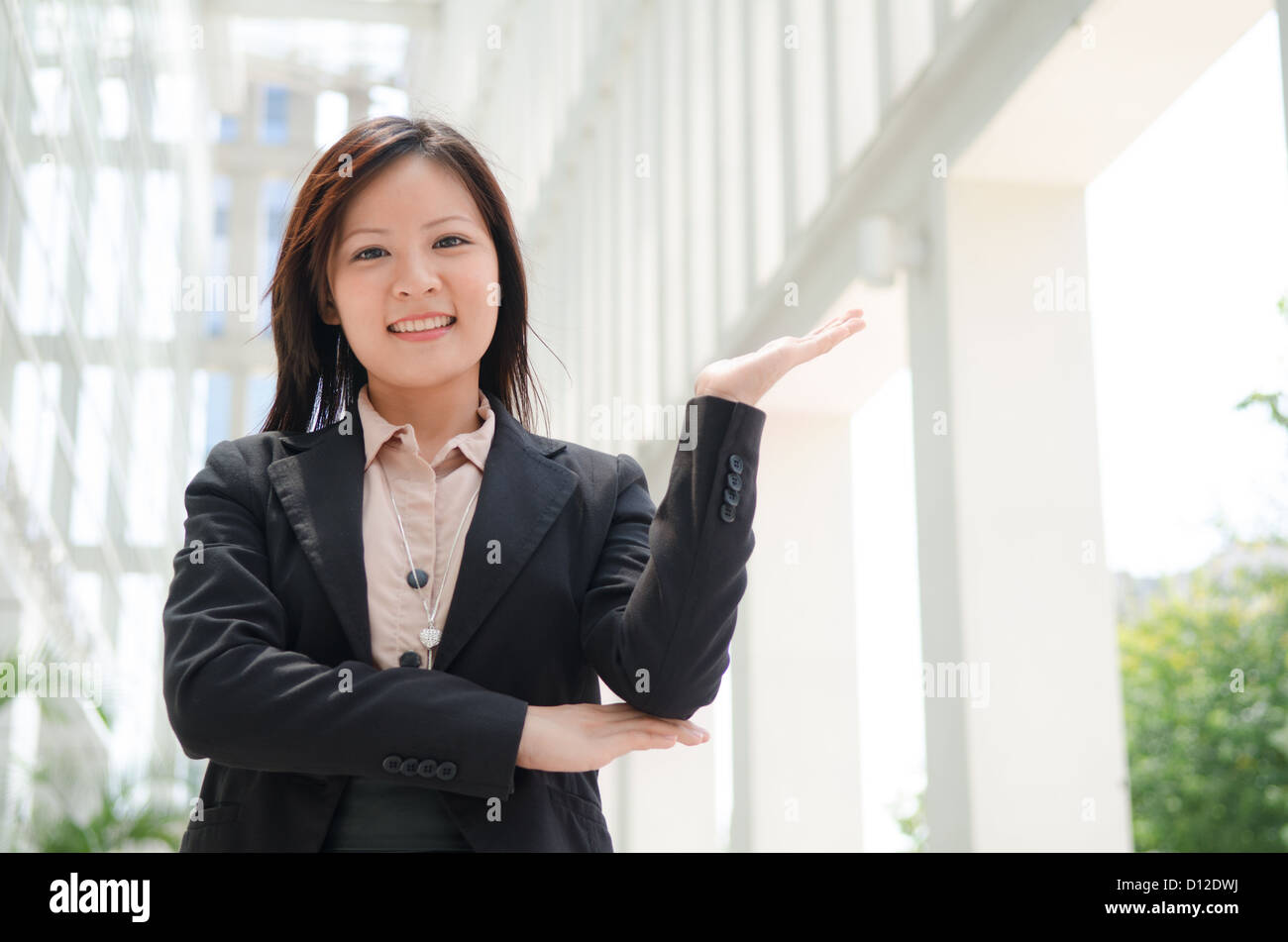 chinese female student in formal wear Stock Photo - Alamy