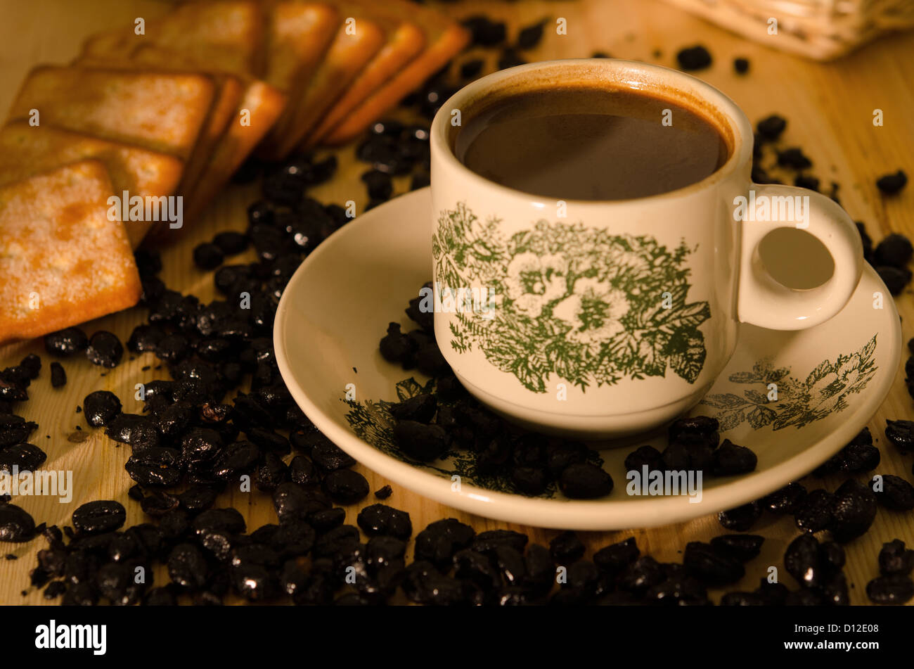 kopitiam style malaysian coffee , traditional. Fractal on the cup is ...