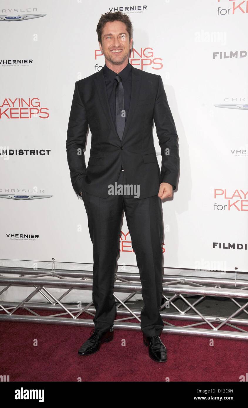 New York, USA. Gerard Butler at arrivals for PLAYING FOR KEEPS Premiere ...