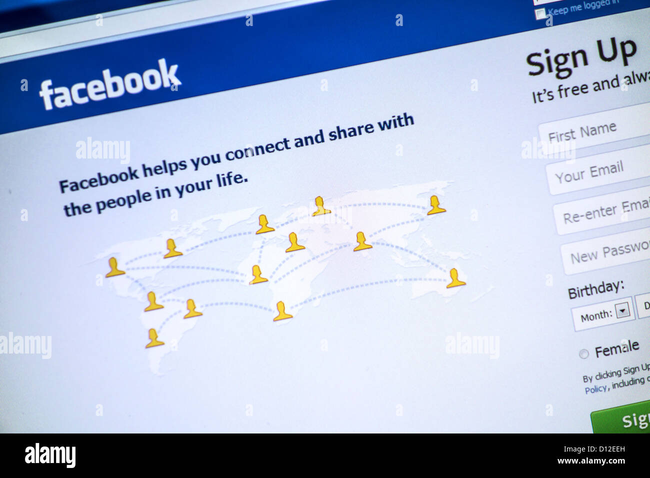 Facebook sign thumb hi-res stock photography and images - Alamy