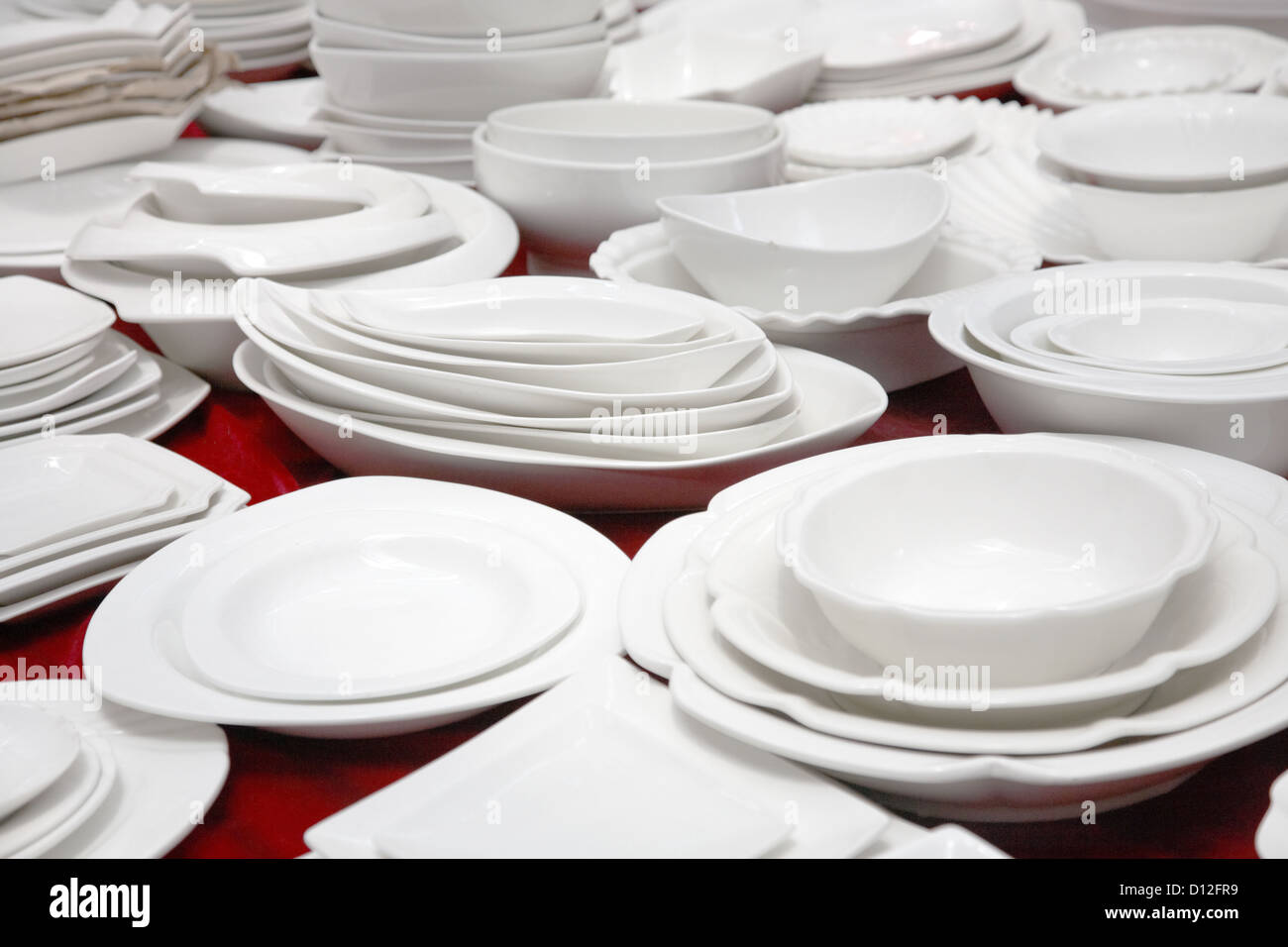 White china ware hi-res stock photography and images - Alamy
