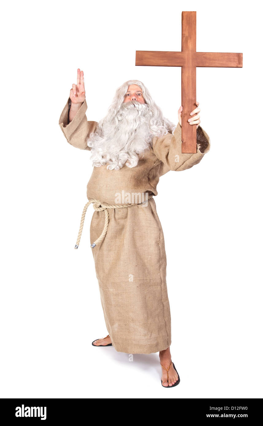 Monk crucifix Cut Out Stock Images & Pictures - Alamy