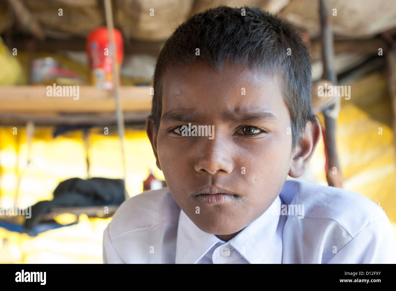 Indian boy portrait Stock Photo - Alamy