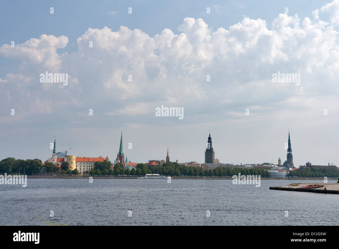 Riverside town tower hi-res stock photography and images - Alamy