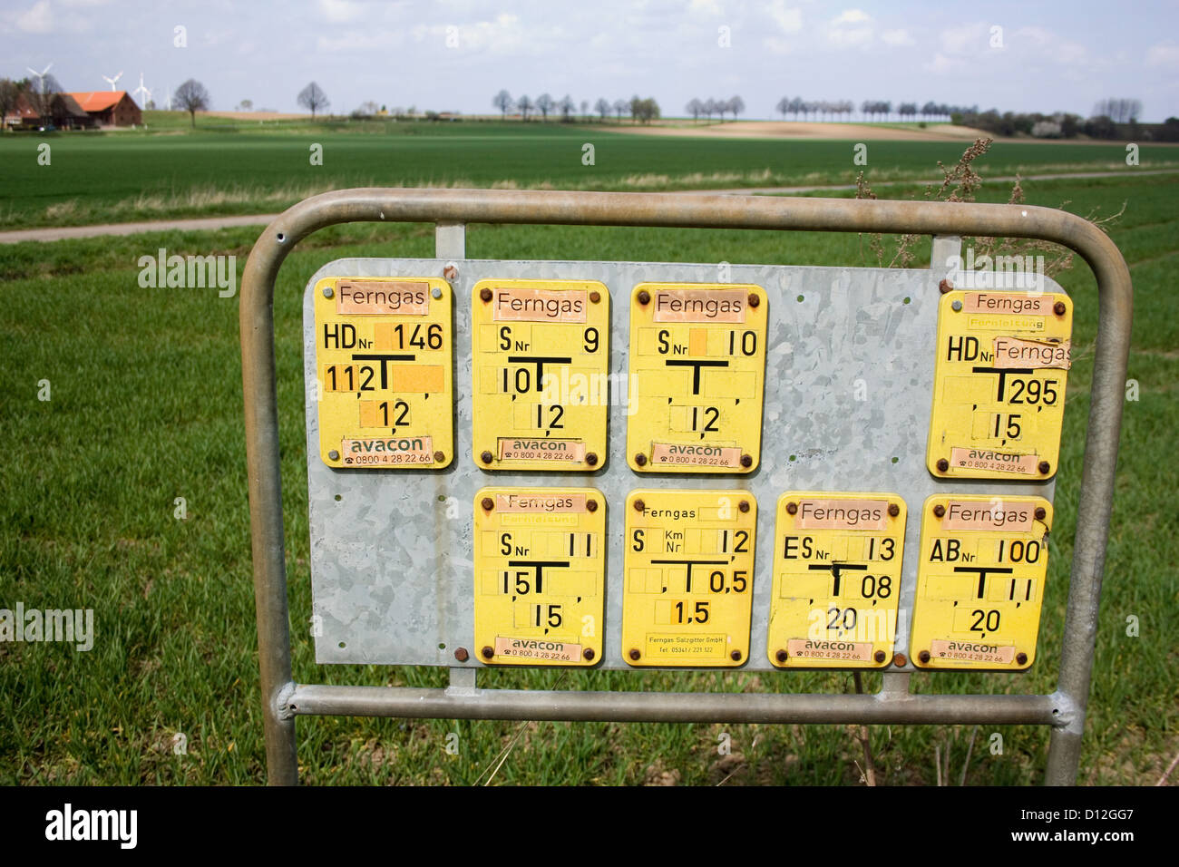 Pattensen, Germany, Gas Signs Stock Photo - Alamy