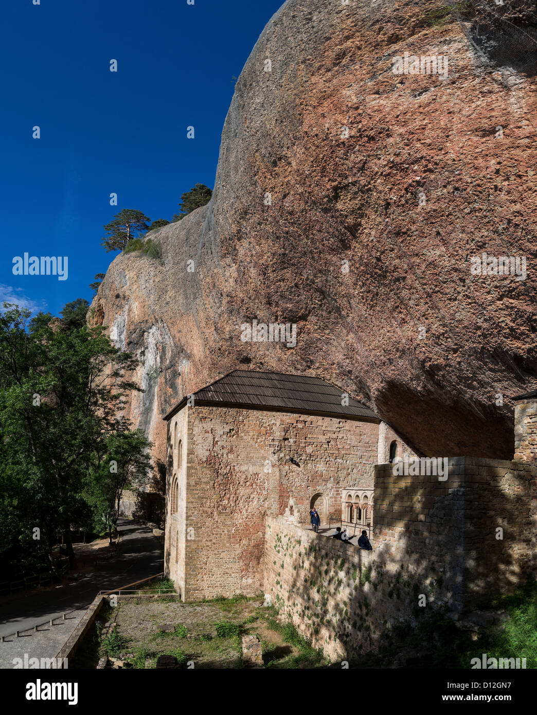 Benedictine monastery San Juan de la Peña. Aragón, Spain Stock Photo ...