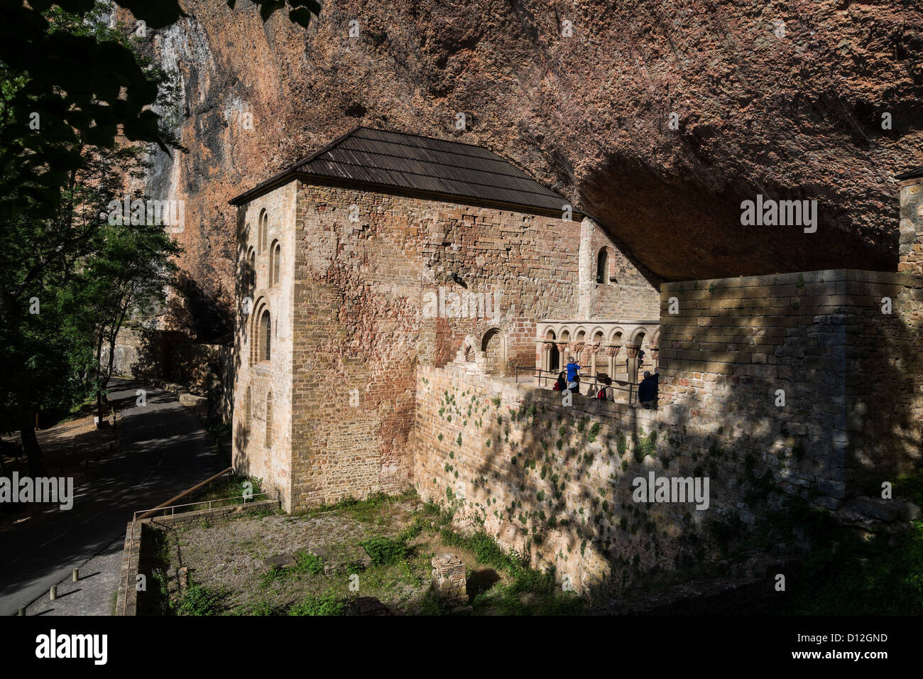 Benedictine monastery San Juan de la Peña. Aragón, Spain Stock Photo ...