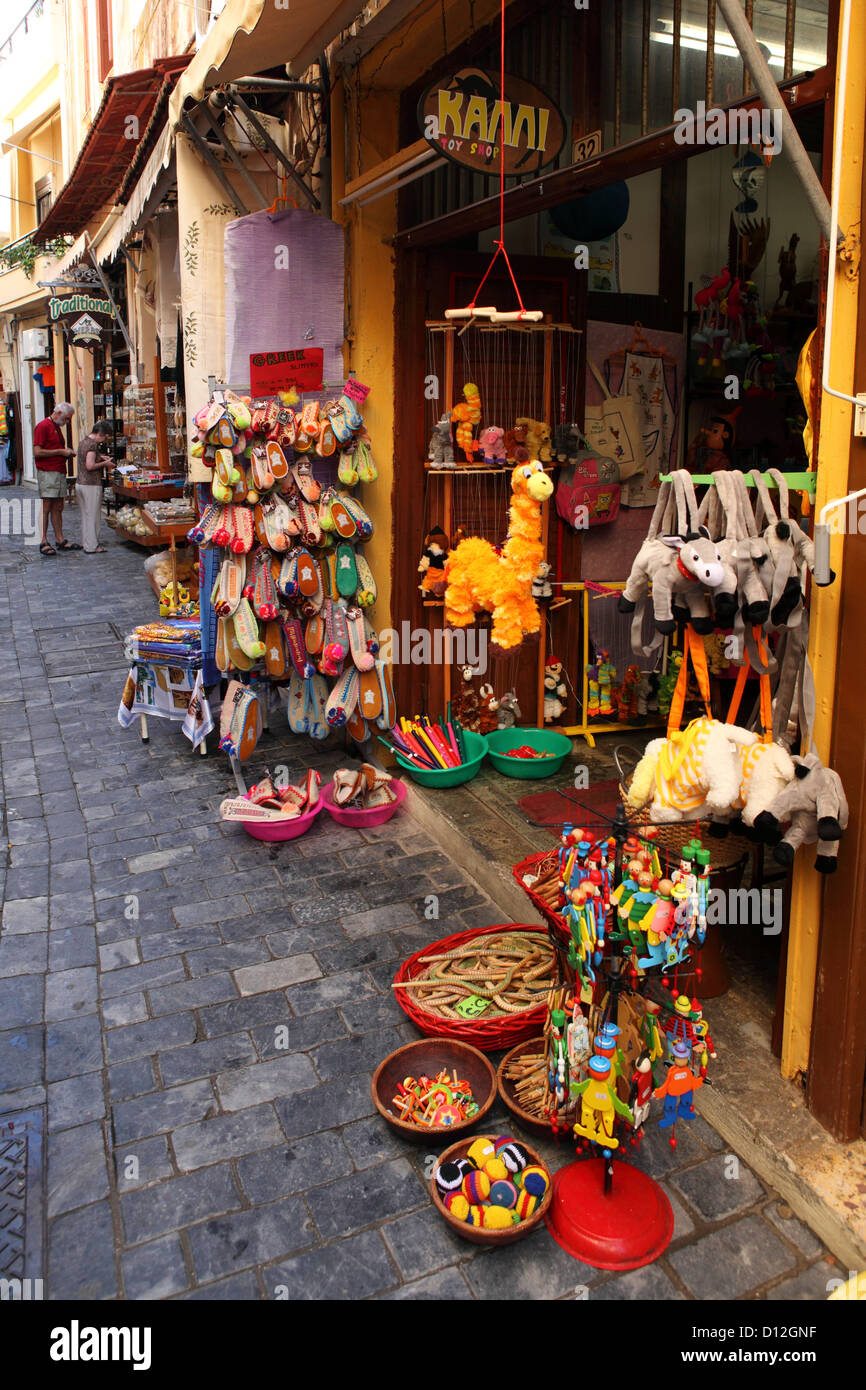 Crete rethimno shopping hi-res stock photography and images - Alamy